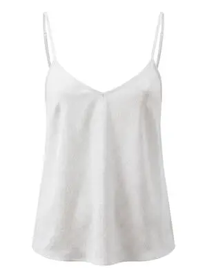 VIMISSIA Bubble Silk Camisole In Off- White