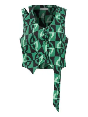 CANSU XI Bella Vest Vegan Silk - Green