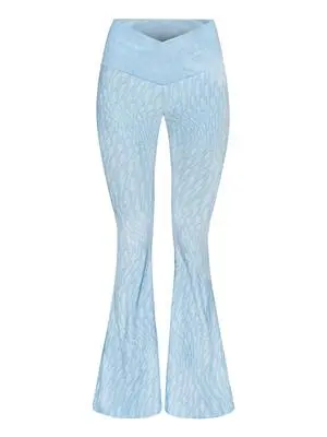 EKCENTRIK High-waisted Flare Leggings Baby - Blue