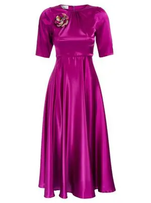 SOFIA TSERETELI Silk Satin Gown - Purple