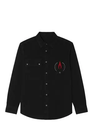 BORN IN EXILE Denim Shirt "mumtaz - Black