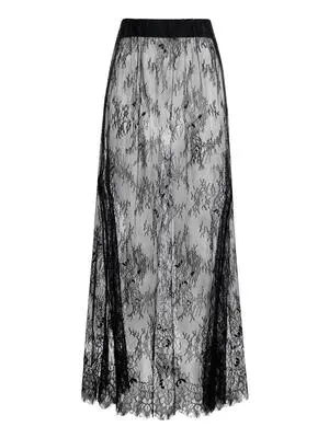 SASHA LA MER Lisa Lace Skirt, Color Whisper - Black