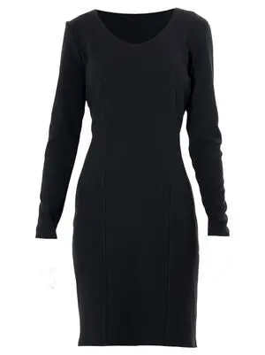 METAMORPHOZA Long Sleeve Sheath Dress - Black