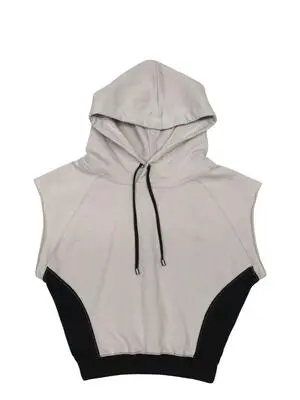 BRADFORD ROW Neutrals / Rhea Cutoff Hoodie Multicolor - Black