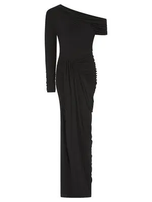 CELESTINE & MAE Anemone Midaxi Dress In Navsoul - Black