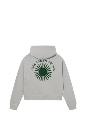 THINKING MU Green Back Sun Valeria Hoodie - Grey