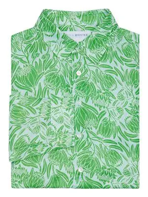 PINK HOUSE Linen Shirt Protea - Green