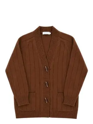 MAISON LOINTAINE Cardigan Nothing But Me Pure Prestige Cashmere - Brown