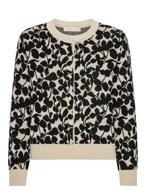 GROBUND Lydia Cardigan Night Flower - Black