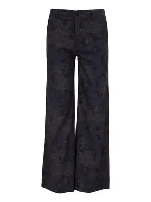 LORDS OF HARLECH Phillis Paisley Explosion Wide-leg Pant