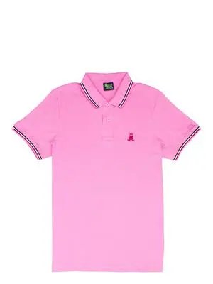 EIGHT X Corsica Frog Slim Fit Polo - Pink
