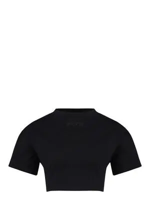 PCFG Free Heaven Crop Tshirt Jet - Black