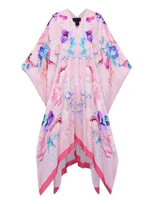 MENG Silk Georgette Kaftan - Pink
