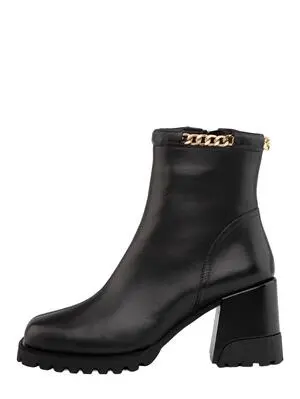 ILVI Harder Leather Heeled Boot - Black