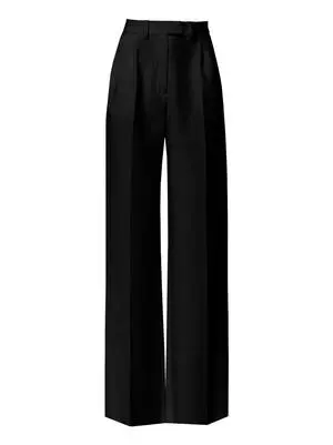 ANGELIKA JOZEFCZYK High-waisted Wide-leg Trousers Sanremo - Black