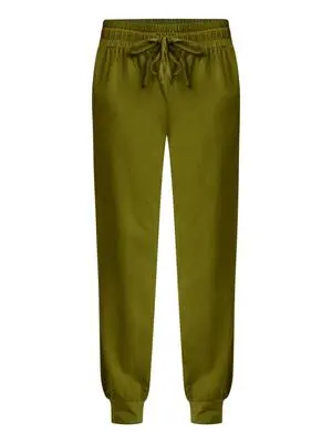 KNOWN SUPPLY Drawstring Cotton Joggers Docino Olive - Green