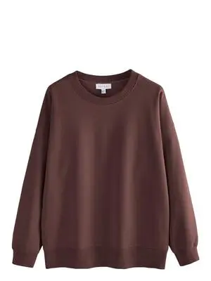SUPESU Cubby Sweater, Oversized - Cherry Brown