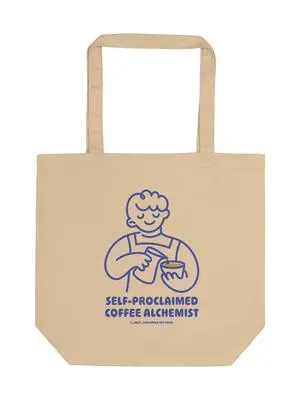 ANCHOR & CREW Neutrals Neutral Gustatory Coffee Alchemist Recycled Cotton Tote Bag - Brown