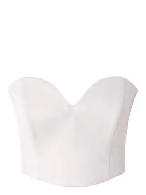 AGGI BY HALEWSKI Lara Off Corset Top - White