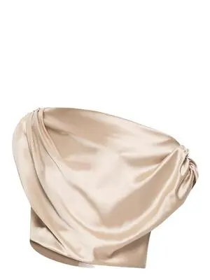 ANGELIKA JOZEFCZYK Neutrals Satin Blouse Livia - Beige