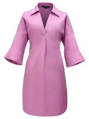 SMART AND JOY Cotton Minimalist Shirt Dress Parm - Pink