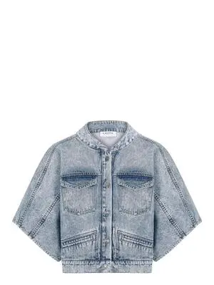 M SETTE PARIS Adelaïde Structured Denim Jacket - Blue