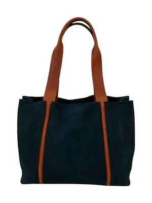 LAUREN REED CO Paloma Tote Bag Navy Nubuck - Blue