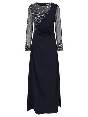 RAISHMA Cyra Embellished Gown - Blue