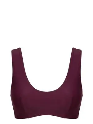 SEROTONE SWIM The Scoop Swim Bra - Bordo Red
