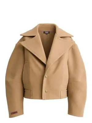 LUROQ LONDON Neutrals Tailored Short Coat - Beige