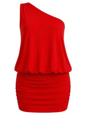 MAISON DE GALA Elara Crimson Mini Dress