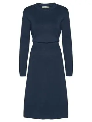 GROBUND Agnes Organic Cotton Knit Dress - Blue