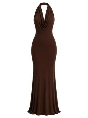 MAISON DE GALA Selene Mocha Gown