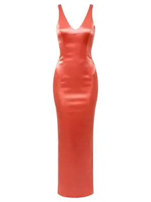 JUNIE Cami Dress Coral - Orange