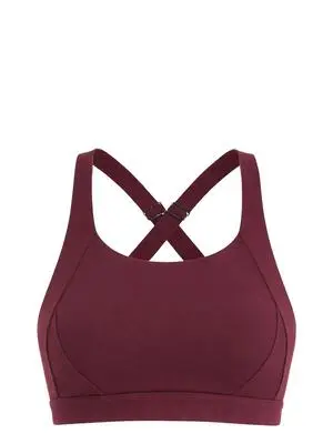 LOOM ARCHIVES Day Flow Cross Back Sports Bra - Red