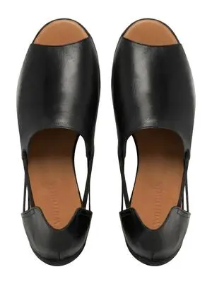 WOMADS Womads Jet Peep Toe Flats