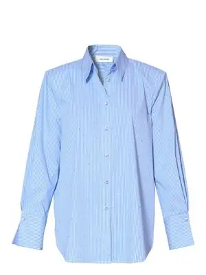 AGGI BY HALEWSKI Irma Light Oversized Shirt With Jest - Blue