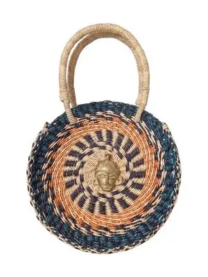 SOKONA Esengo Golden Soil Handwoven Bag - Blue