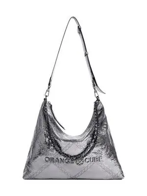 ORANGE CUBE Metropolitan Crossbody Bag - Black Silver