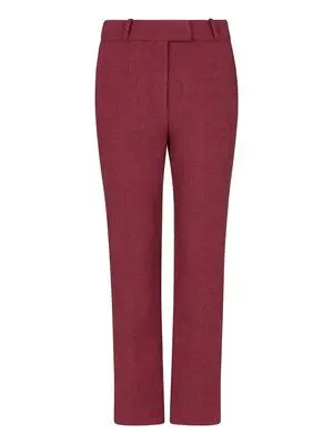 LILY AND LIONEL Pandora Tapered Herringbone Print Trouser - Pink