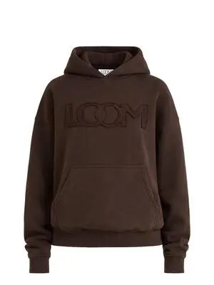 LOOM ARCHIVES Loom Applique Washed Hoodie - Brown