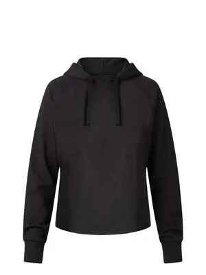 KNOWN SUPPLY Organic Cotton Cropped Hoodie Aria Washed - Black