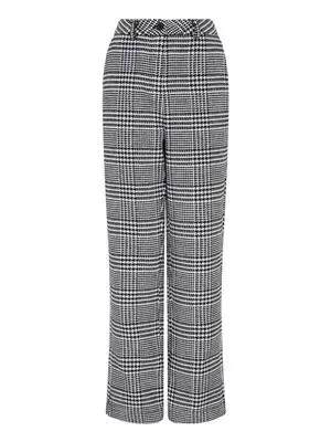 HAY LIFE Tailored Plaid Trousers - Black