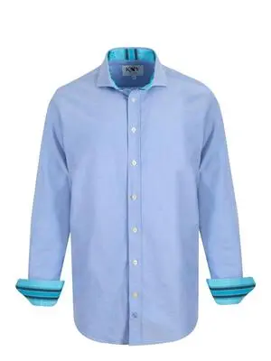 KOY CLOTHING Oxford Cotton Shirt - Blue