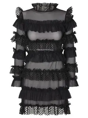 OW Grace Ruffle Dress - Black