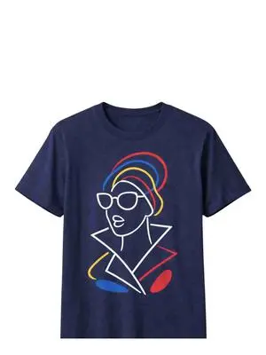 XCLAMATIONS UK Rich Aunt Tee Navy - Blue