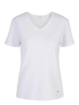 TIRILLM Star V-neck T-shirt White