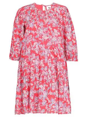EM & SHI Colour Me Love Tie Dress - Red