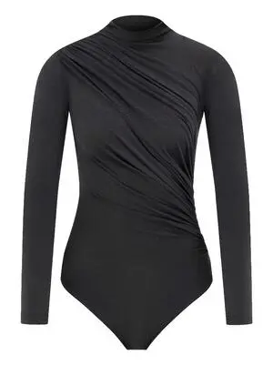 MAAN ISTANBUL Turtleneck Bodysuit - Ivy Black