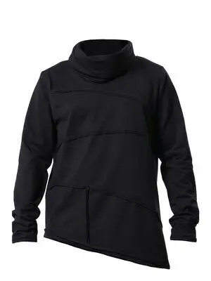 METAMORPHOZA Cotton Turtleneck Top - Black